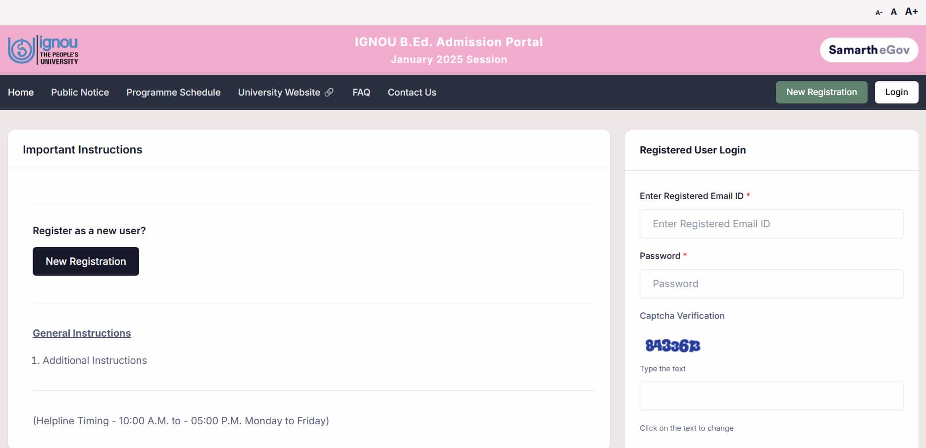 IGNOU BEd Application Form 2025 (Extended), Application Details, Last Apply Date